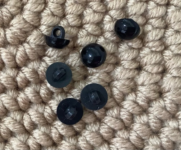 Black button eyes - That Yarn Place